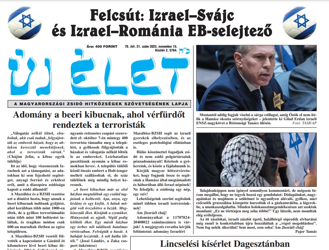 Megjelent az Új Élet legfrissebb száma - BZSH