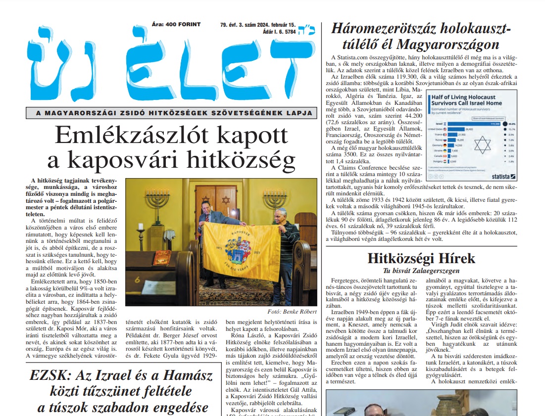 Megjelent az Új Élet legfrissebb száma - BZSH