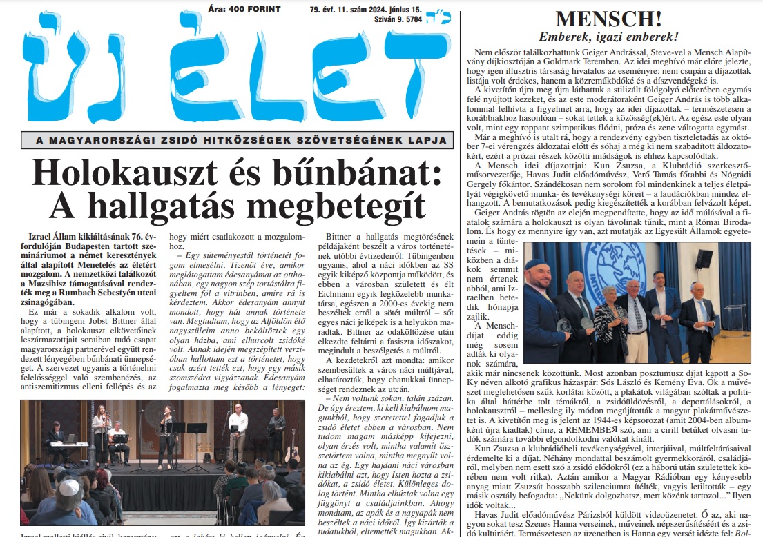 Megjelent az Új Élet legfrissebb száma - BZSH